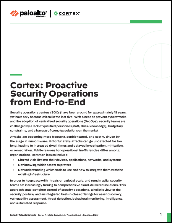 Cortex: Proactive Security Operations from End-to-End – WisdomInterface