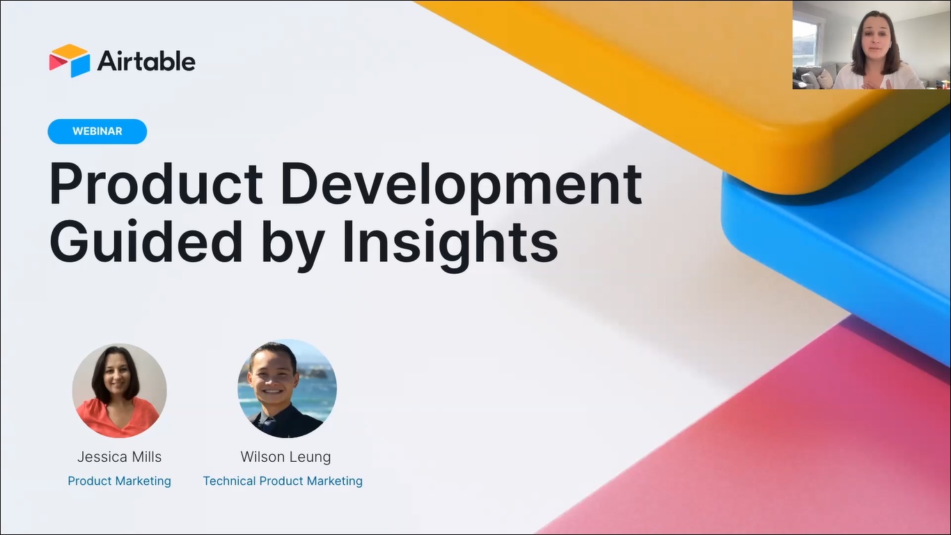 Product Development Guided by Insights Webinar – WisdomInterface