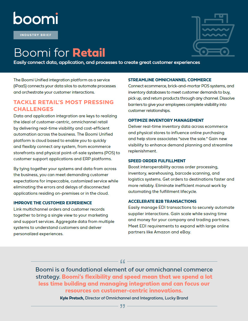 [Brief] Boomi for Retail – WisdomInterface