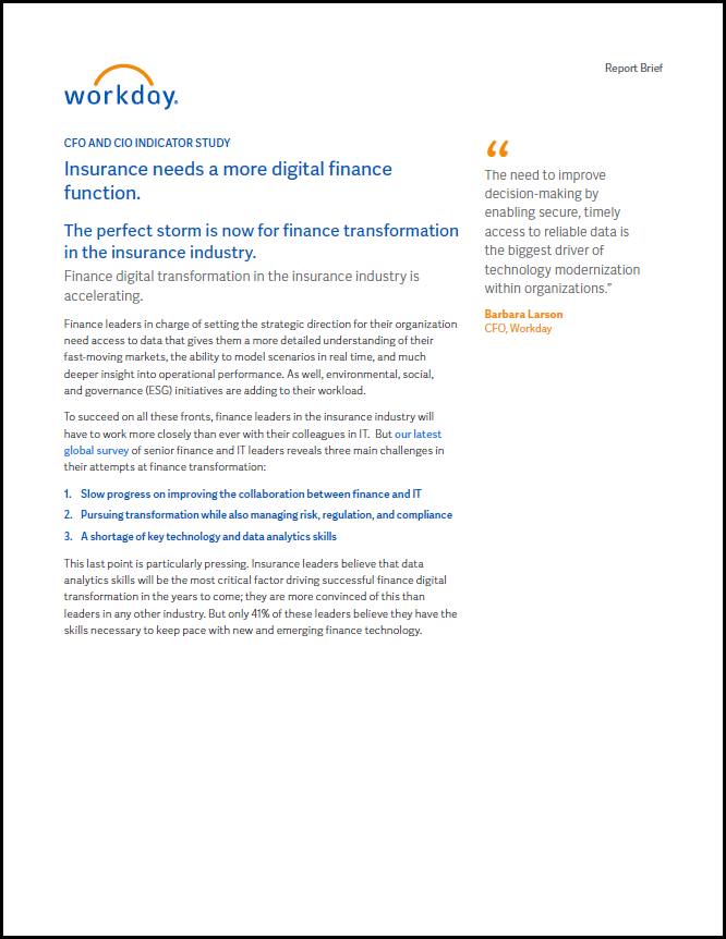 CxO Indicator for Insurance Report – WisdomInterface
