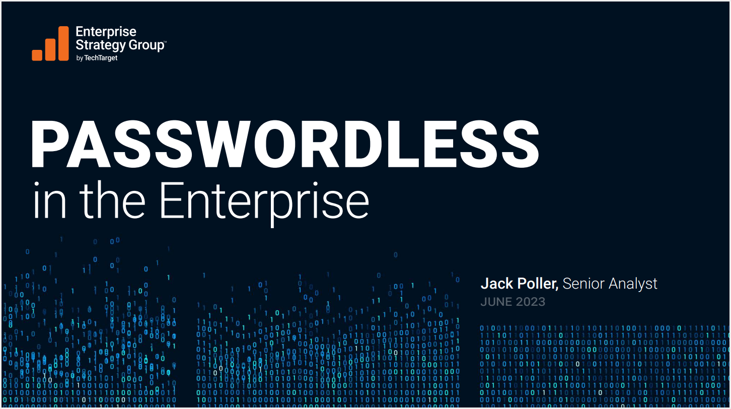 ESG Passwordless in the Enterprise – WisdomInterface