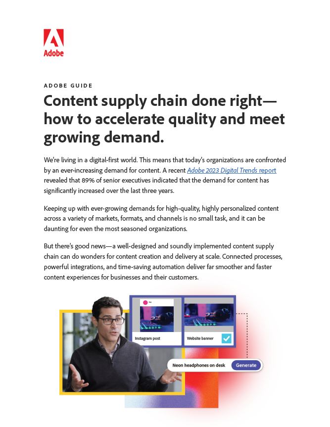 Content supply chain done right— how to accelerate quality and meet growing demand ...