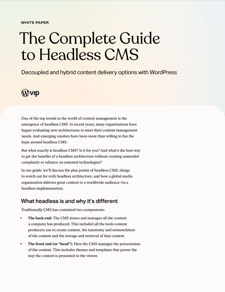 The Complete Guide to Headless CMS – WisdomInterface The Complete Guide to Headless CMS – WisdomInterface