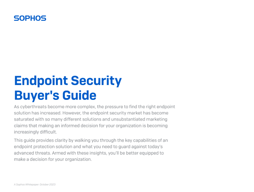 Endpoint Security Buyer’s Guide – WisdomInterface