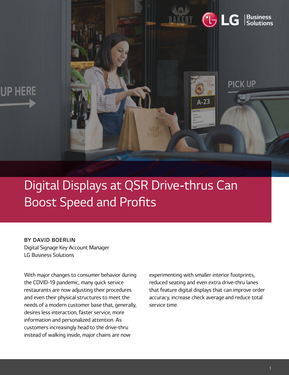 Digital displays at QSR drive-thrus can boost speed and profits ...