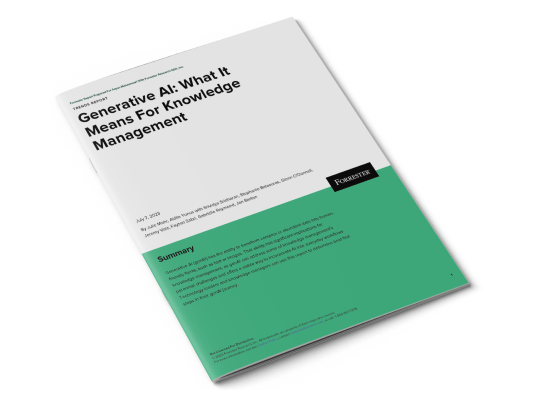 Generative AI: What it means for knowledge management – WisdomInterface